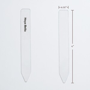 Clear Transparent Plastic PVC Plant Label Pot Stake Marker Nursery Tag ...