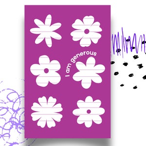 I Am Generous DIY Affirmation Poster - Etsy