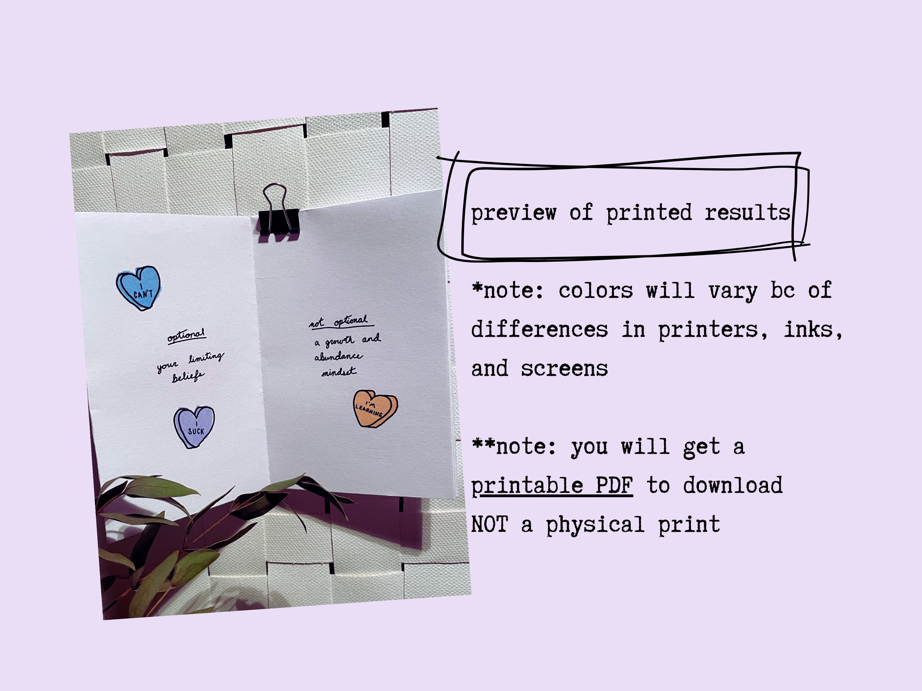 Tough Luv ~ Growth Mindset Zine ~ Printable PDF - Etsy