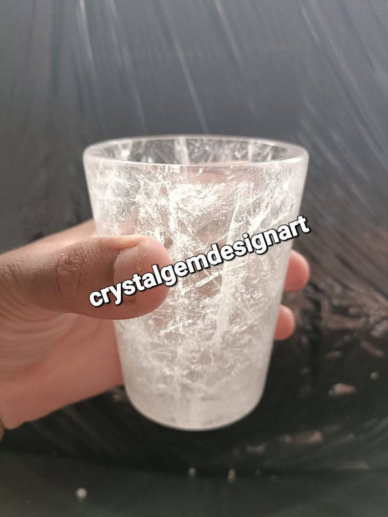 Natural Rock Crystal Glass, Crystal Glassware, Crystal Barware Glass ...