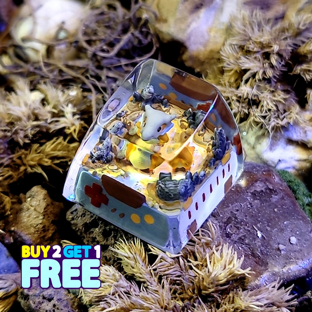 Cubone Pokemon Custom Keycaps Cherry MX Keycaps Artisan - Etsy