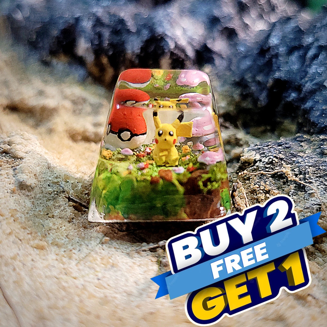 Pokemon keycap, Pikachu Keycap, keycap personnalisé, Artisan keycap ...