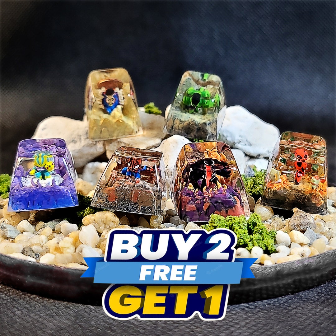 Spider Artisan Keycap for Mechanical Keyboard, Superhero Keycap ...