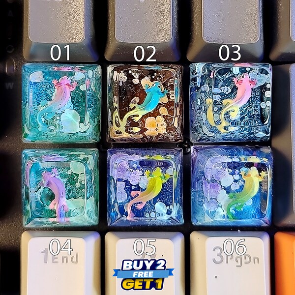 Keycaps Axolotl - Etsy Singapore