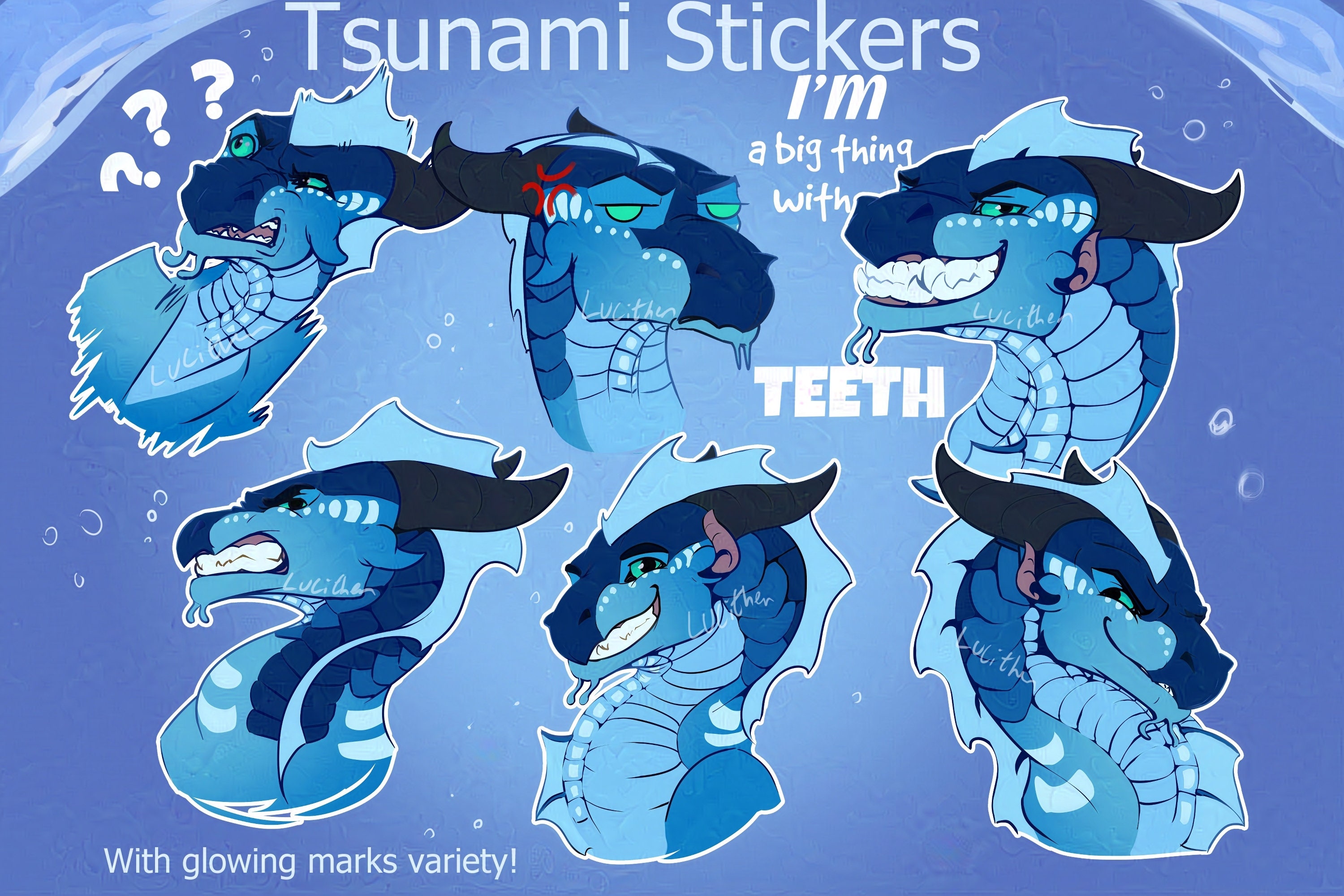 Digital Sticker, Dragon Stickers, Tsunami Stickers, Discord Stickers ...
