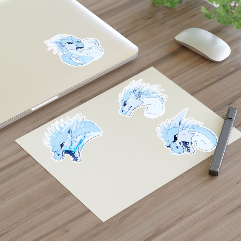 Winter Stickers, Physical Sticker Sheet, Wings of Fire, Wof, Ice Dragon ...