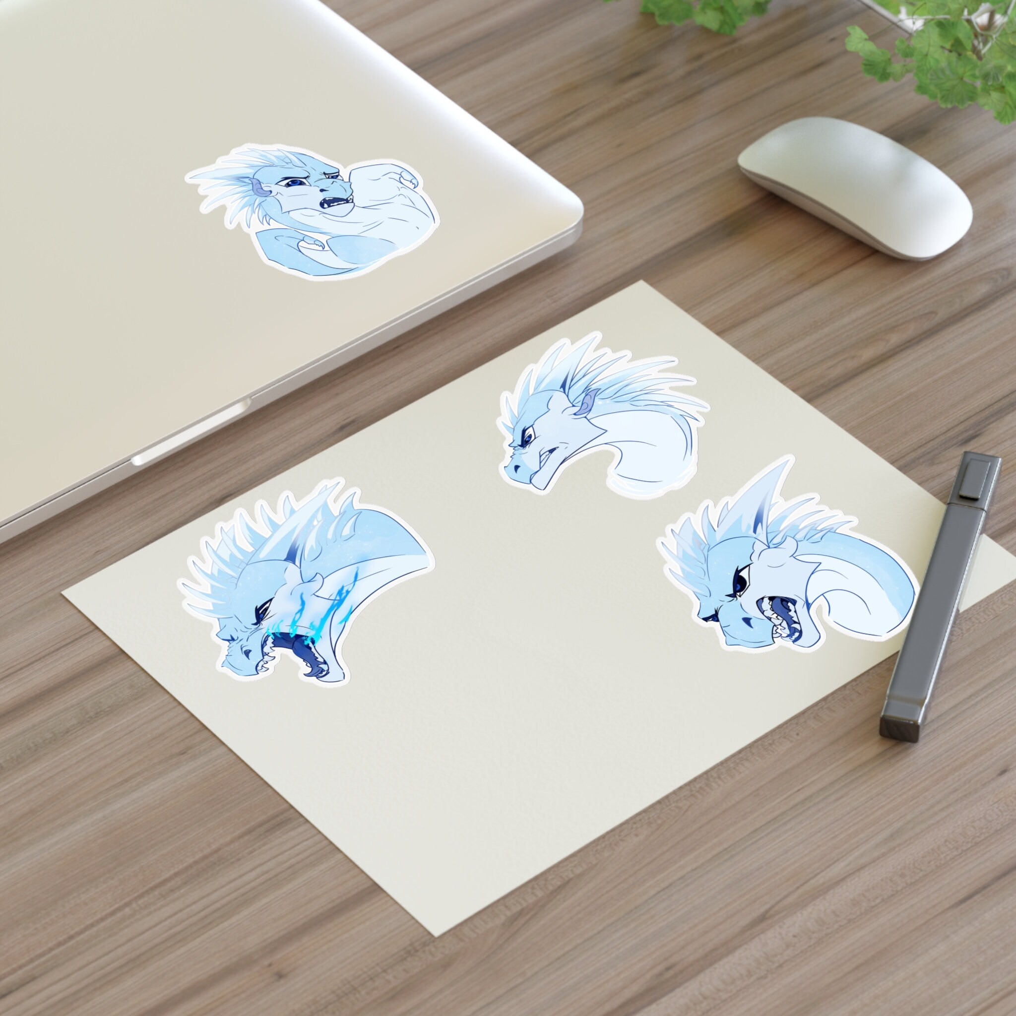 Winter Stickers, Physical Sticker Sheet, Wings of Fire, Wof, Ice Dragon ...
