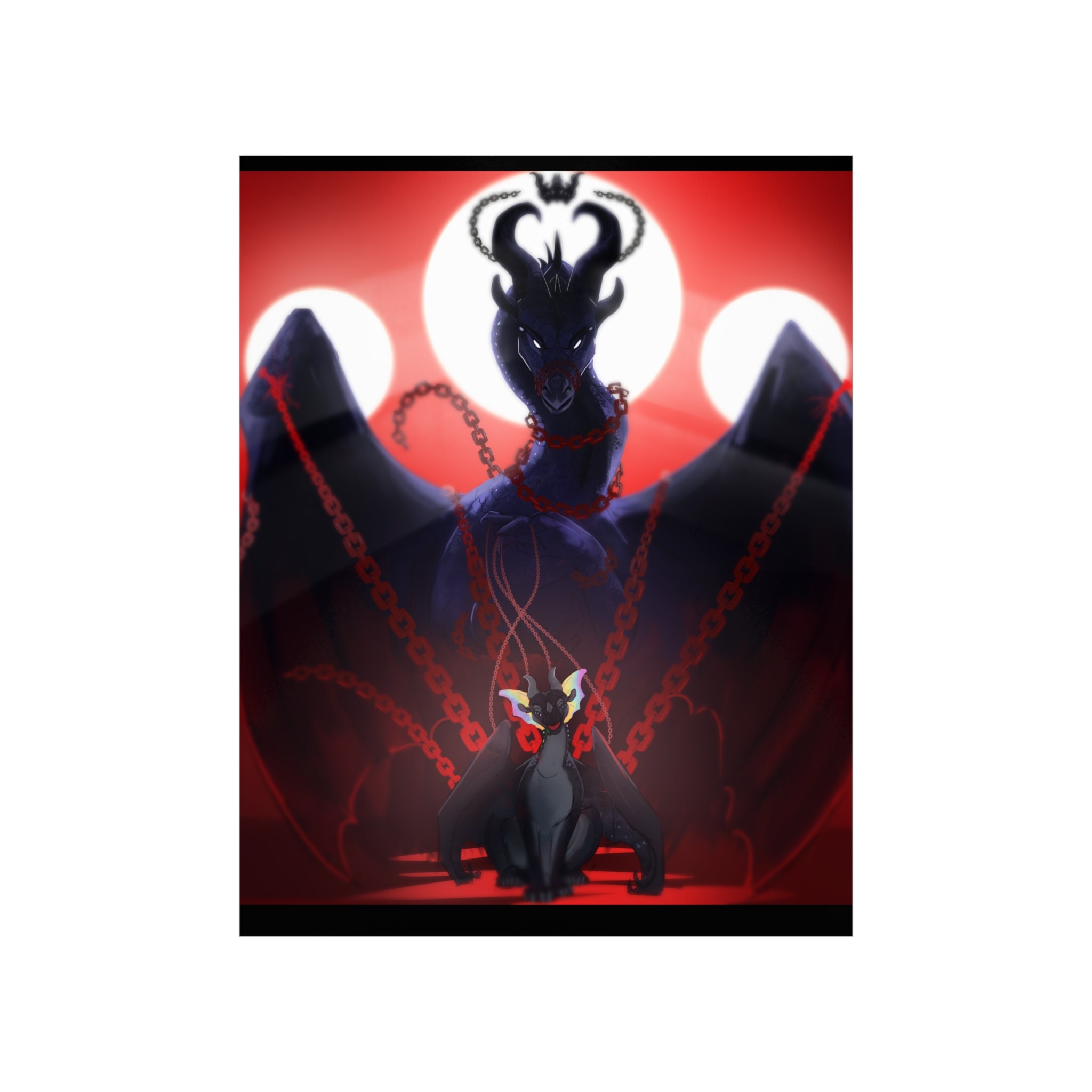 Darkstalker Poster, Poster, Wings of Fire, Wof, Dragon, Fantasy, No-ai ...