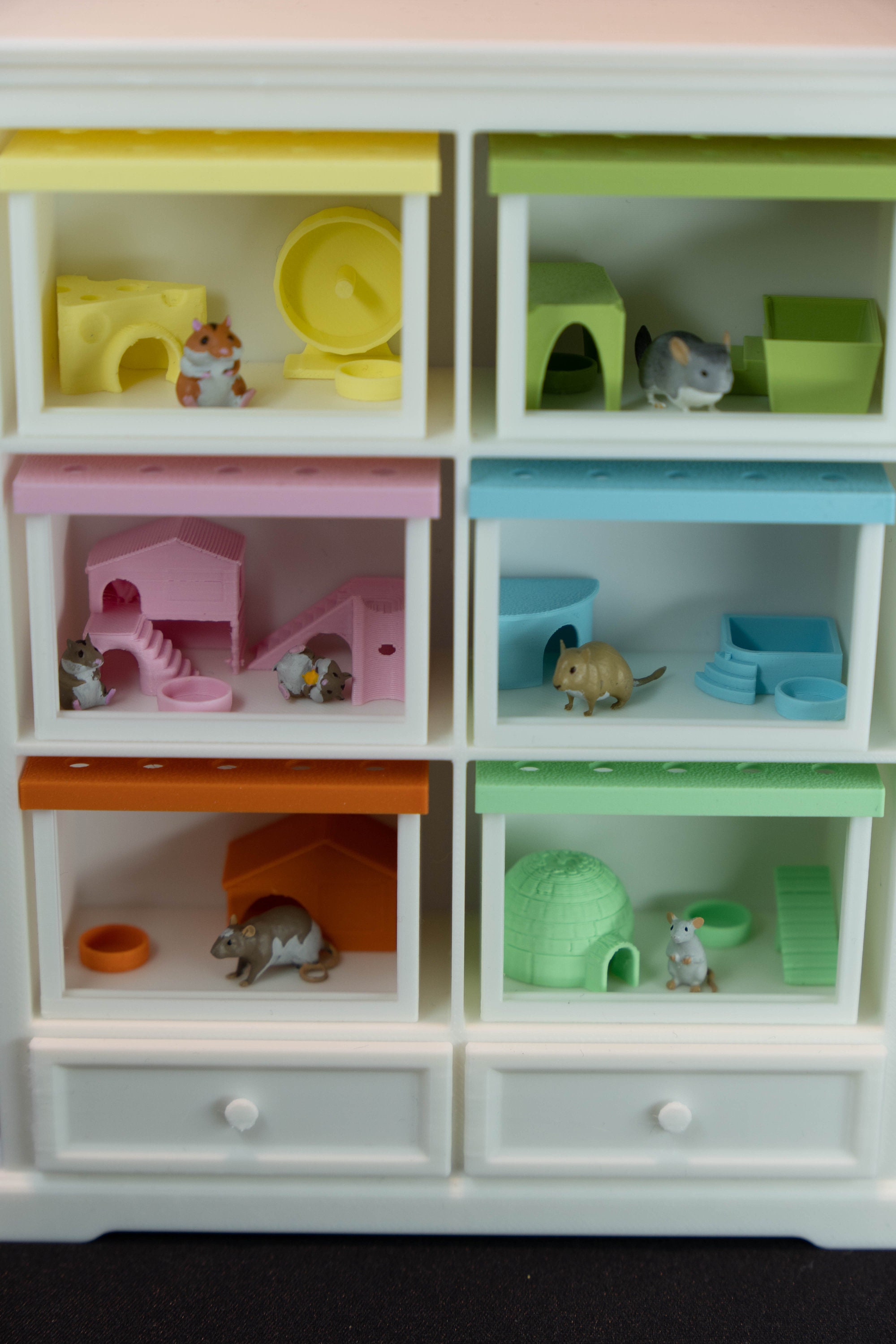 6x Pets, Cages & Bookcase - Miniverse Compatible - Etsy
