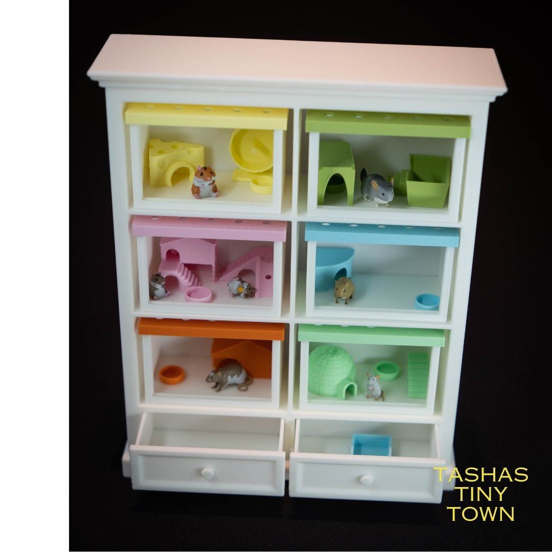 6x Pets, Cages & Bookcase - Miniverse Compatible - Etsy