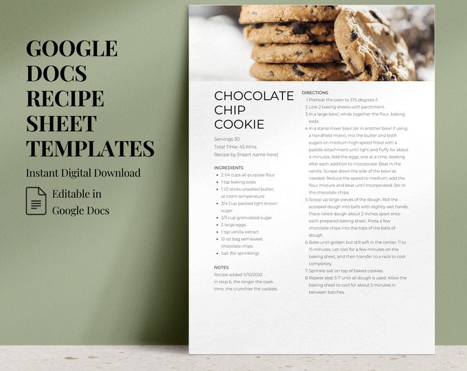 Resume Template Google Docs, MS Word, Mac Pages | Editable Professional ...