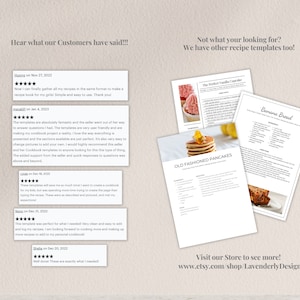 Microsoft Word Recipe Template Editable, 4 Recipe Page Template, Recipe ...