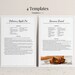 4 Editable Microsoft Word Recipe Template, Farmhouse Recipe Design ...