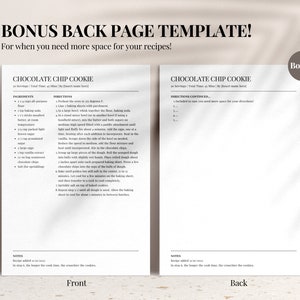 4 Editable Google Docs Recipe Template, Recipe Sheet Template, Recipe ...