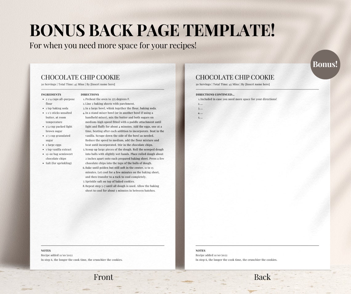 4 Editable Microsoft Word Recipe Template, Recipe Sheet Template ... 4 Editable Microsoft Word Recipe Template, Recipe Sheet Template ...