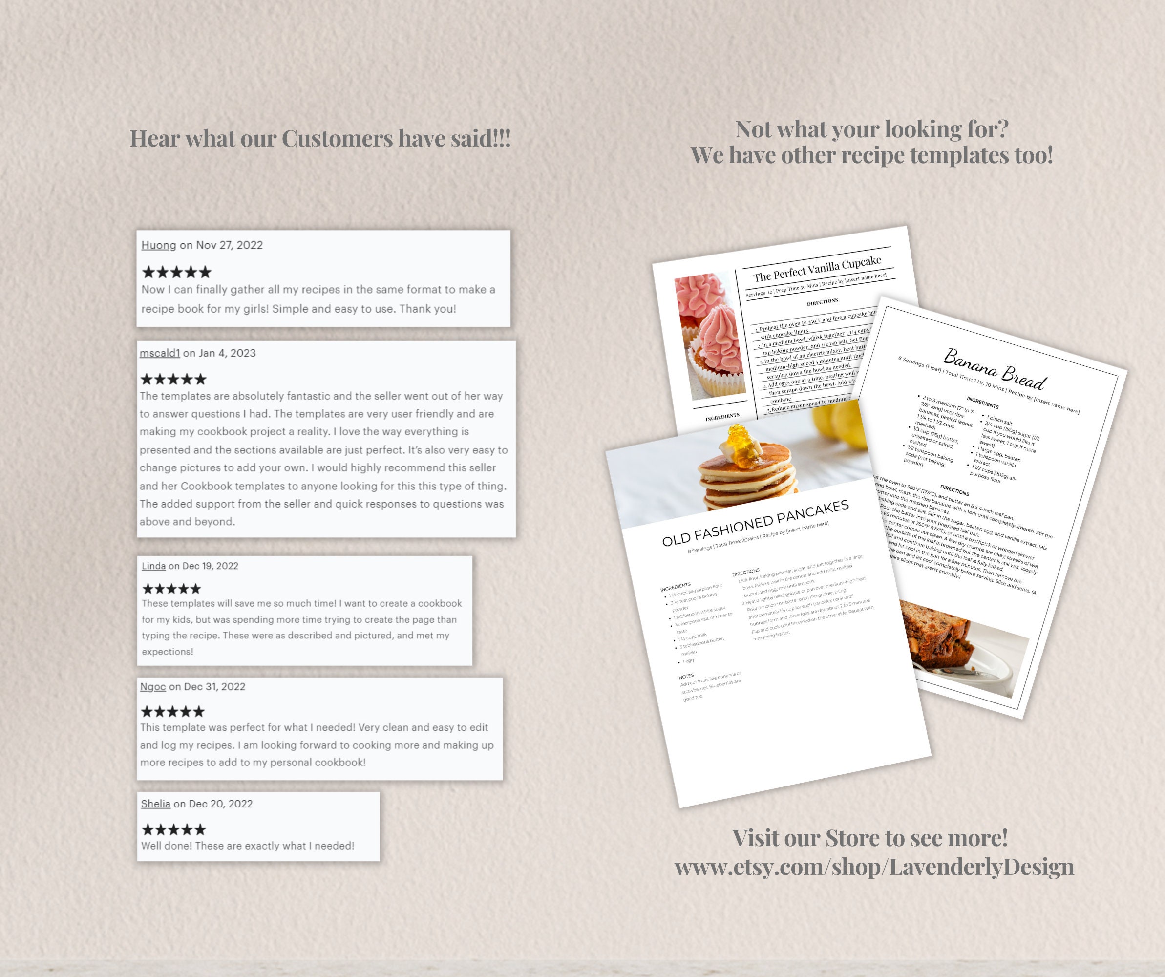 4 Editable Recipe Templates Microsoft Word, Google Docs, Canva Recipe ...