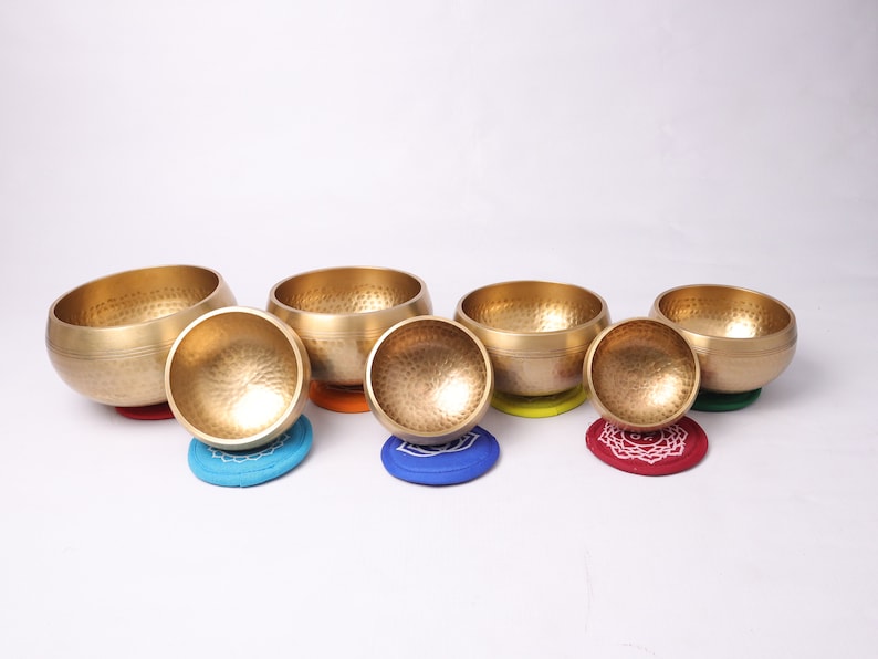 Authentic Singing Bowl Set of 7 Chakra Singing Bowl Set Sound Healing Bath,meditation Bowl ...