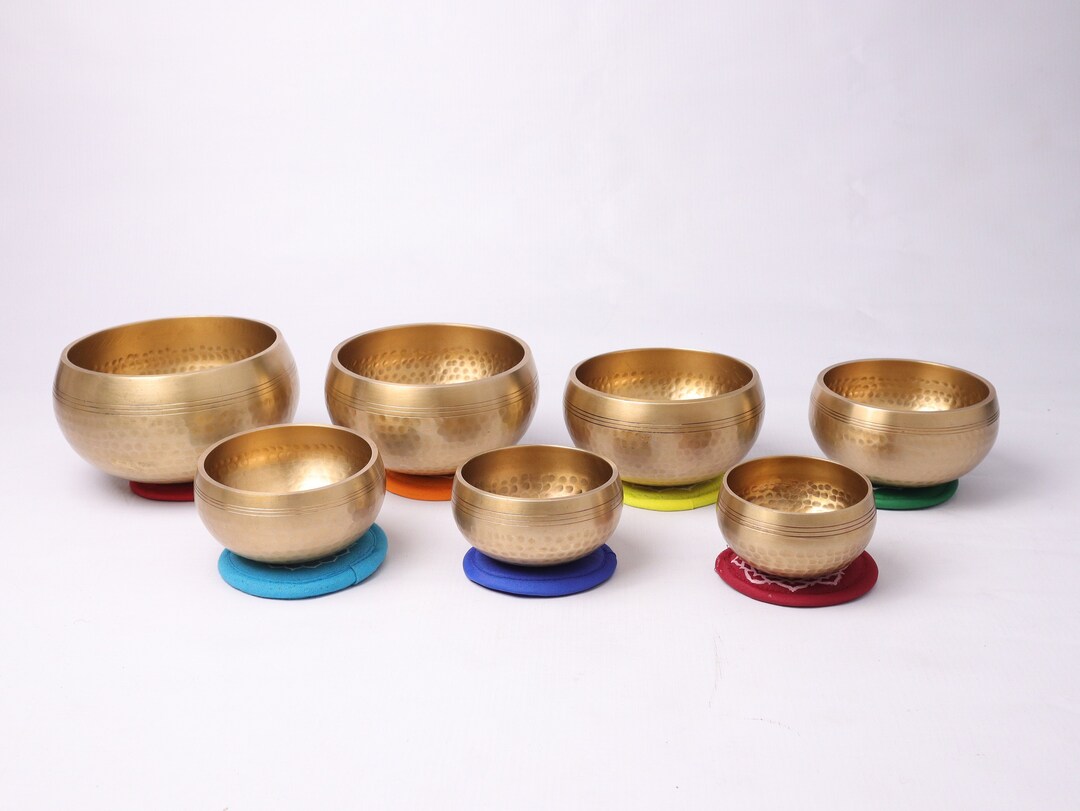 Authentic Singing Bowl Set of 7 • Chakra Singing Bowl Set • Sound ...
