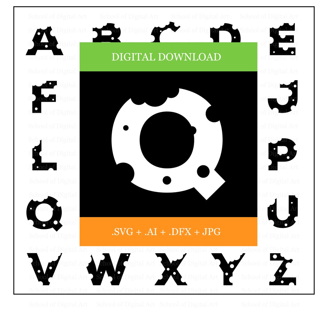 Monogram Svg Bite Svg Mouse Bite Svg Mouse Bite Fonts Svg, Nibbled Svg ...