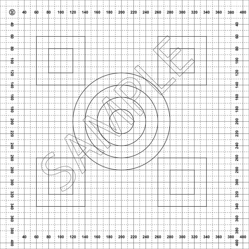 Basic Waste Grid 410x410 for Laser Machines. Lightburn Ready - Etsy