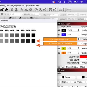 Basic Test Grid Bundle (cut and Engrave) for Lightburn File Lightburn ...