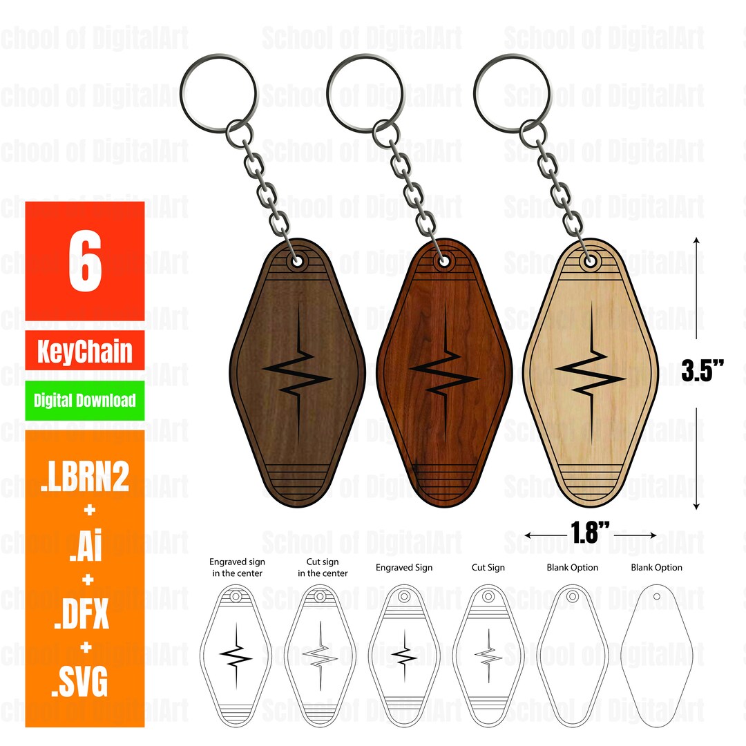 Motel Keychain Svg, Keychain Design Laser Cut Files, Valentines Day Svg ...