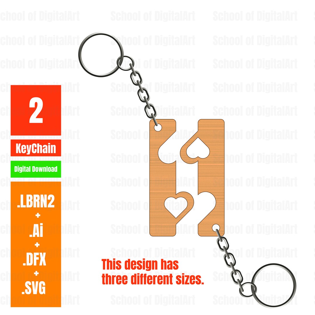 Keychain Design Laser Cut Files, Keychain Svg Bundle, Valentines Svg ...