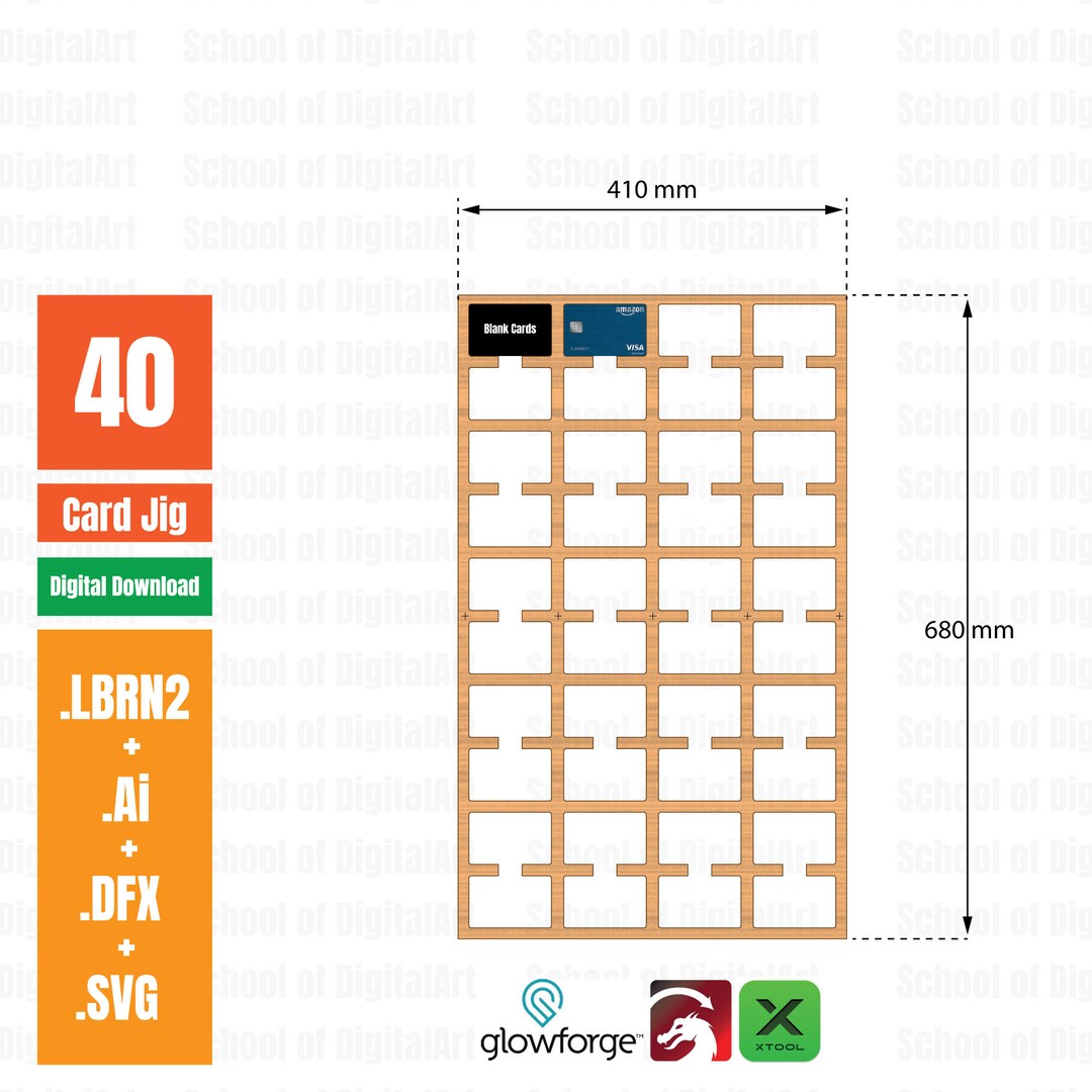 Metal Business Card Jig, 3.4 X 2.1 Inches - Common Credit Card Size ...