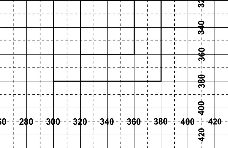 Basic Waste Grid 430x430 for Laser Machines. Lightburn Ready to Engrave ...