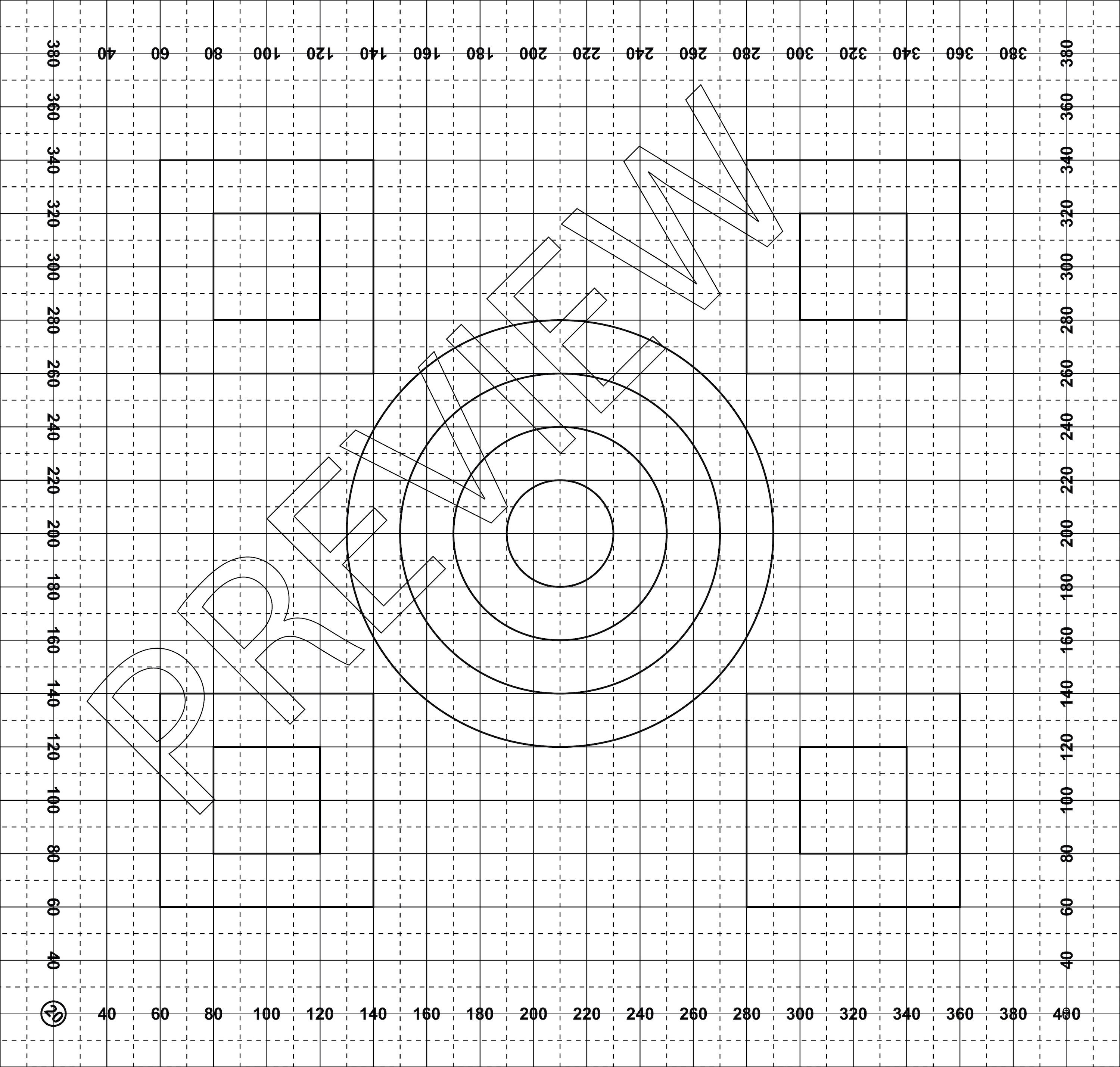 Basic Waste Grid 420x400 Mm for Laser Machines. Ready Lightburn File - Etsy