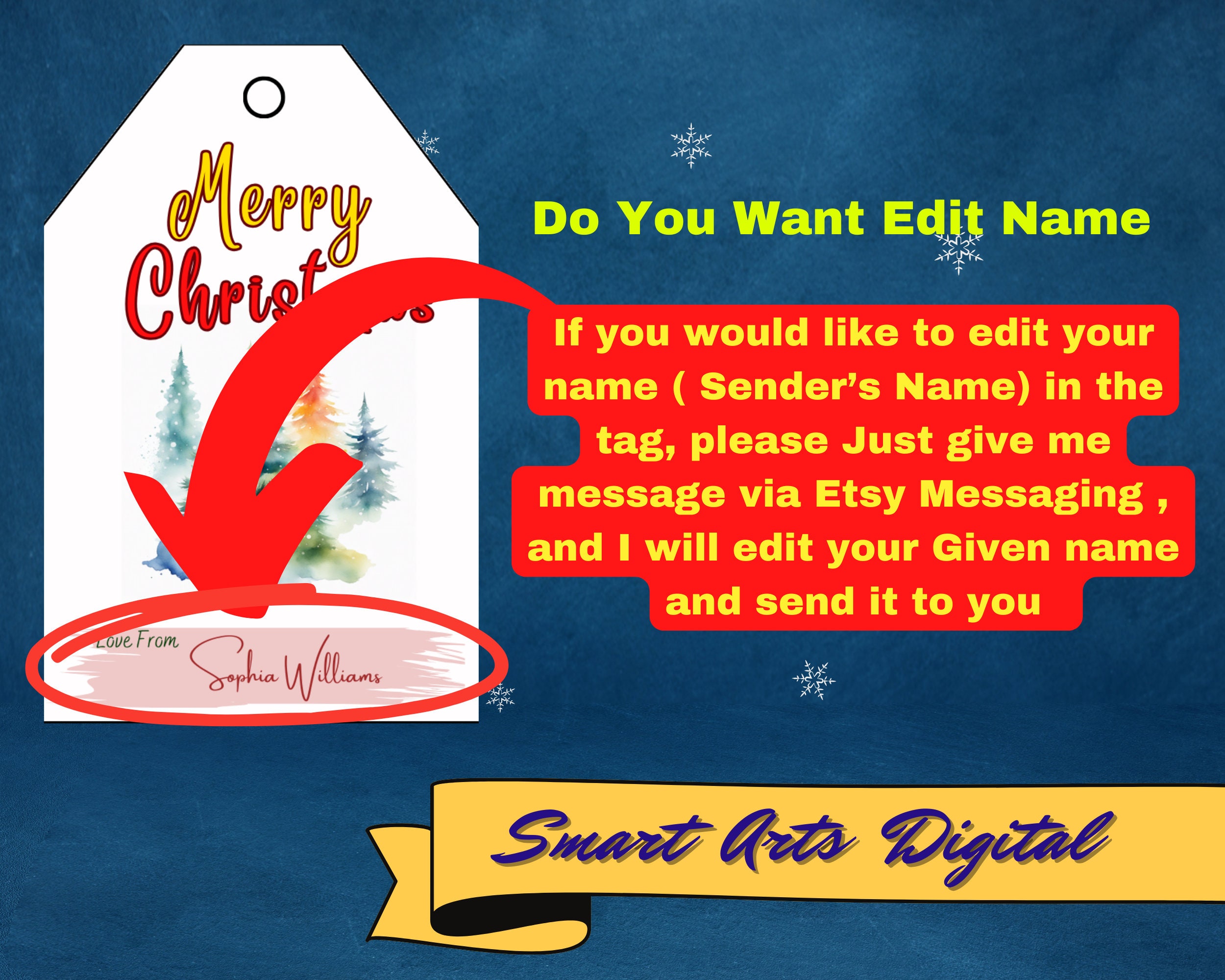 Printable Merry Christmas Gift Tags | Gifting Tags Set of 11 | Vintage ...