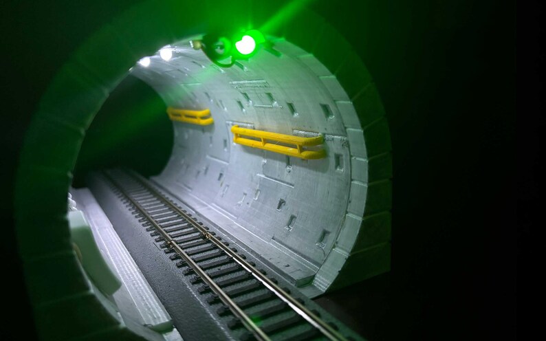 3D Files Train Portal and Segmented Tunnel Elements H0 Scale, Resembles ...