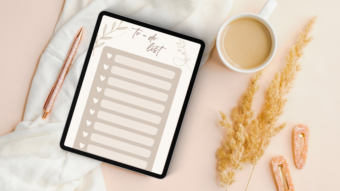 Boho to Do List | Printable | Digital, Tasks List Template ...