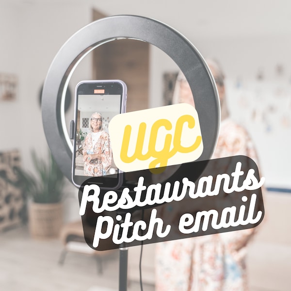 Ugc Email Pitch Template - Etsy