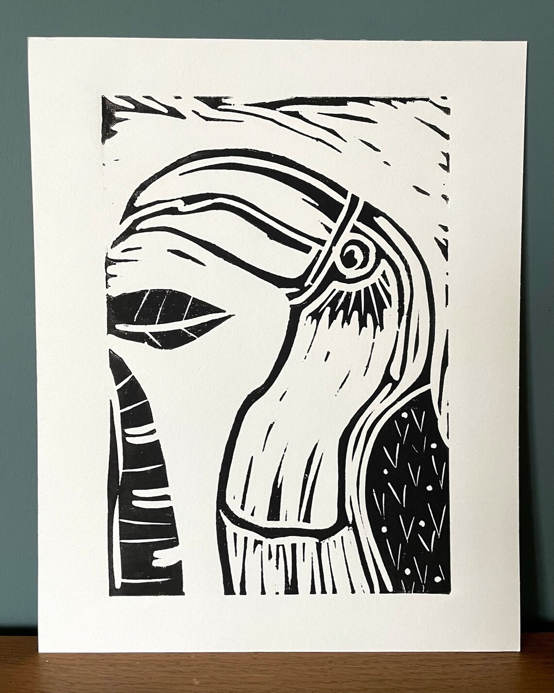 Toucan Art, Toucan Lino Print, Toucan Print, Tropical Bird Art ...