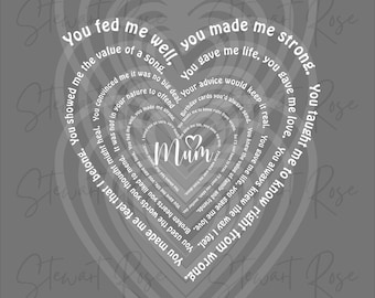 Amazing Mum Poem, A4 Print, Digital Download, Mothers Day Gift ...