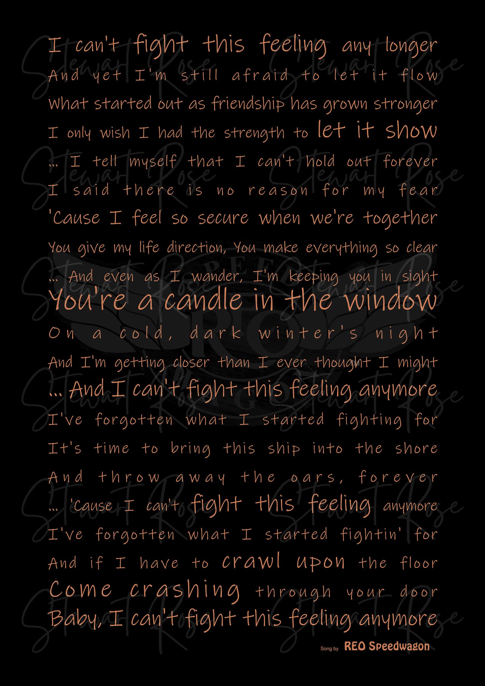REO Speedwagon " Can't Fight This Feeling Anymore", Png, Jpg, Eps, Svg ...
