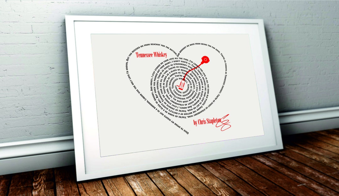 Tennessee Whiskey by Chris Stapleton Digital File - PNG, PDF, Ai, Jpeg ...