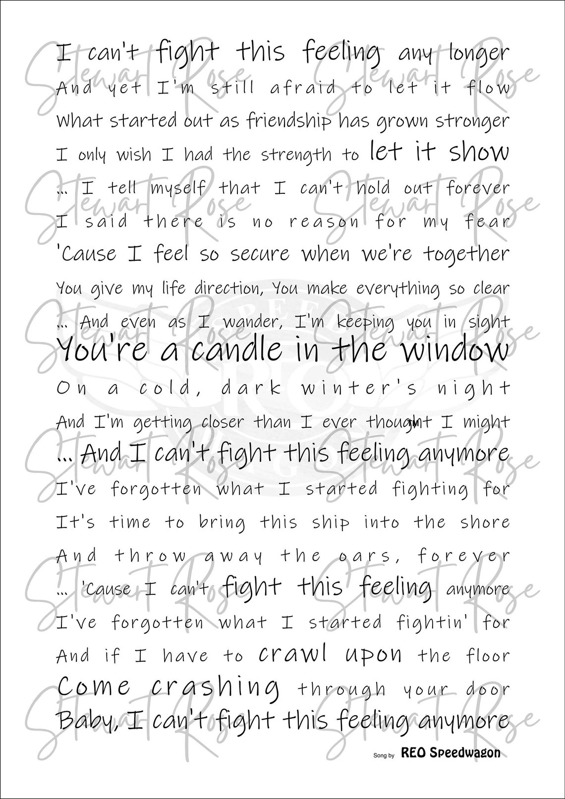 REO Speedwagon " Can't Fight This Feeling Anymore", Png, Jpg, Eps, Svg ...