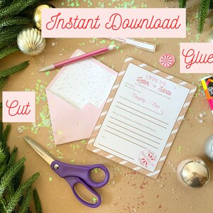 Gingerbread Themed Letter to Santa With Colorful Candy Printable - Etsy