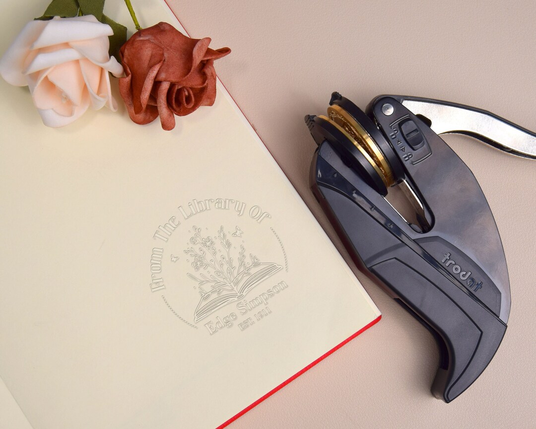 Personalized Book Embosser | Custom Book Embosser Stamp | Book Embosser ...