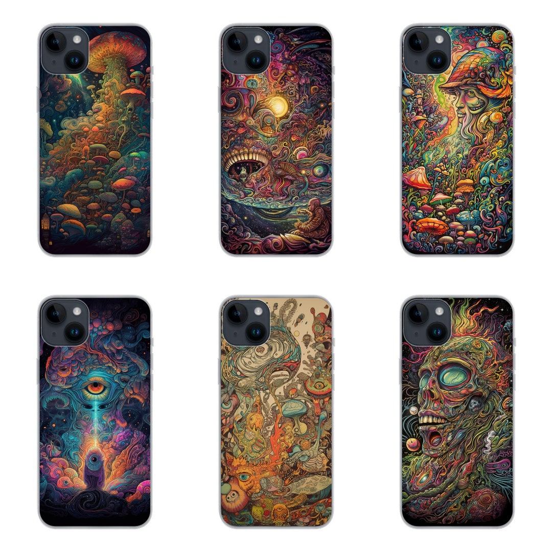 Psychedelic Trippy Art Phone Case Cover With Art for iPhone - Etsy