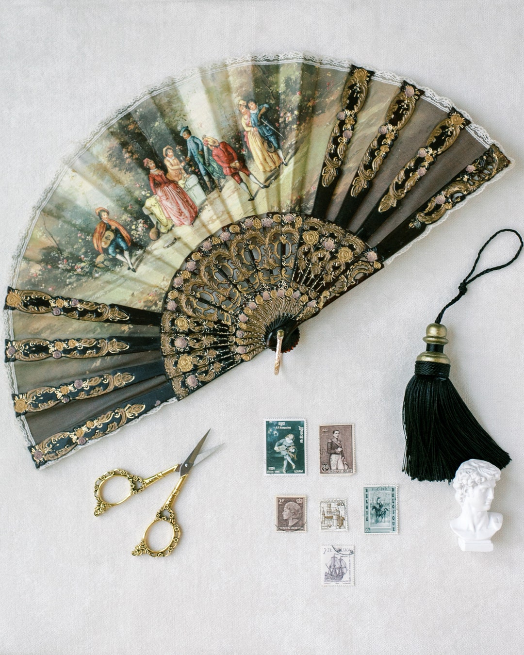 Victorian Vintage Styling Kit for Wedding Photographers European Fan ...