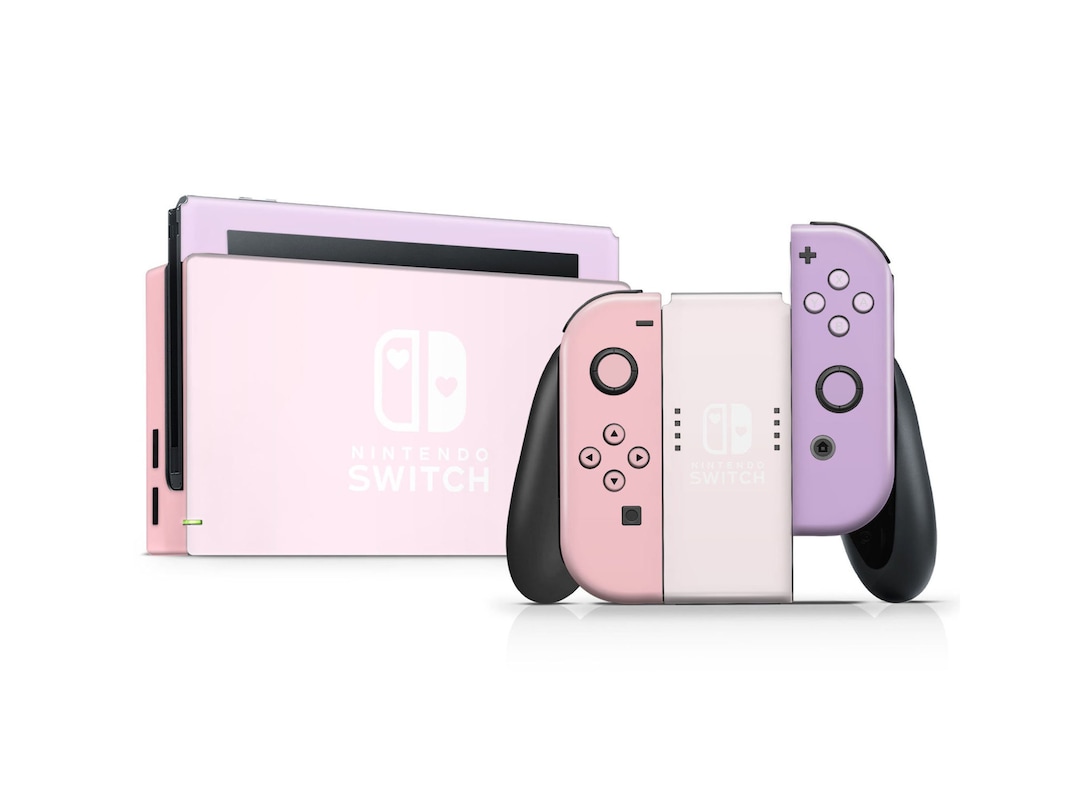 A Girly Affair Nintendo Switch Skin, Pink Purple Pastels Colorwave ...