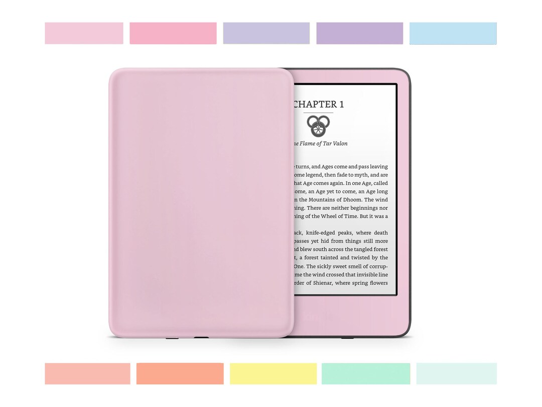 Pastel Series Kindle Skin, Signature Pastels Rainbow Color Baby Pink ...