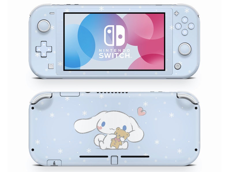 Cinnamoroll Baby Blue Nintendo Switch Lite Skin, Pastel Blue Nintendo ...