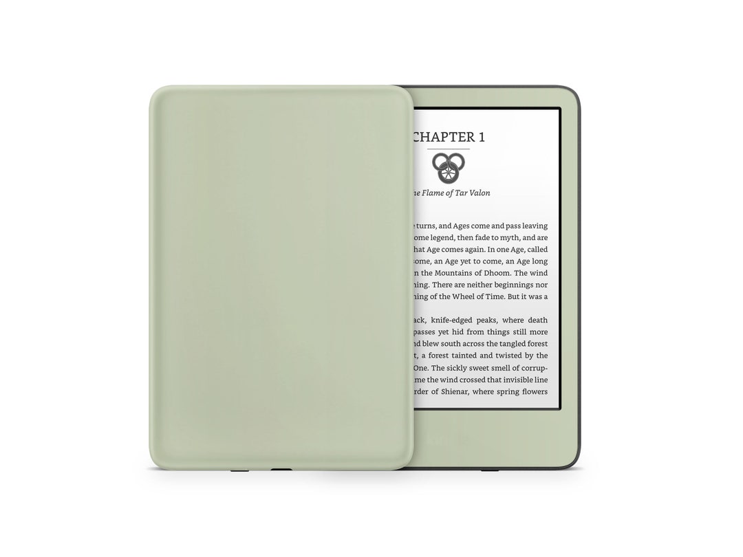 Matcha Green Kindle Skin, Sage Pastel Green Soft Aesthetic, Natural ...