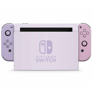 Lavender Dream Nintendo Switch Skin, Cute Pastel Pink Purple Switch 2 ...