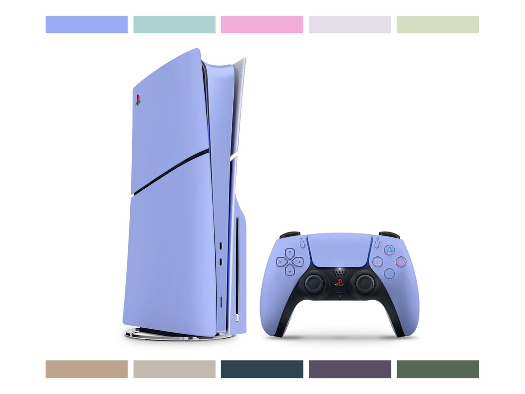 Apple Colorwave Series PS5 Slim Skin, Custom PS5 Skin Natural Titanium ...