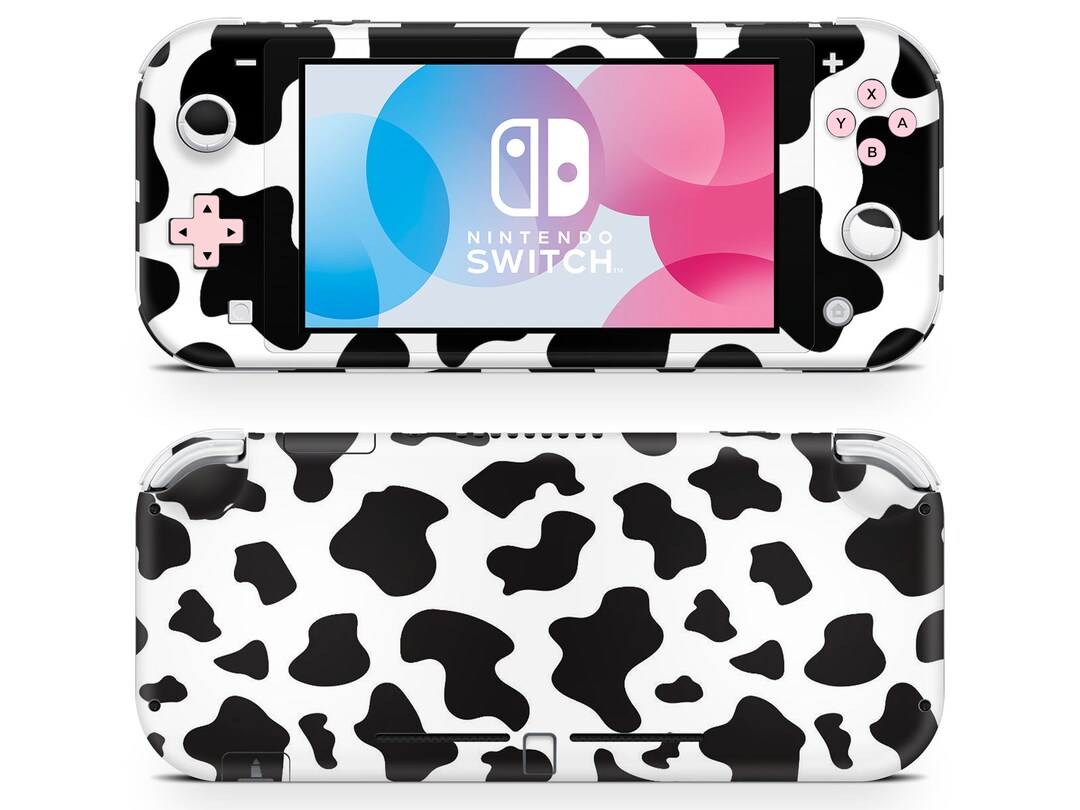 Cow Nintendo Switch Lite Skin, Classic Black White Cow Pattern Switch ...